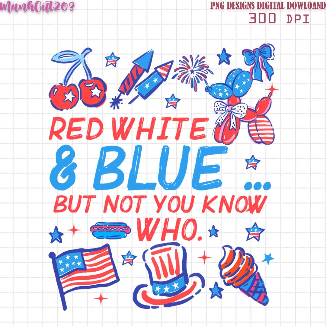 Red White & Blue Png, Liberal Patriotic Png, Secret Subtle Message ...