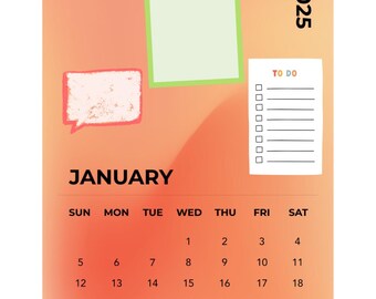 Colored Space Themed Calendar and Planner - Etsy