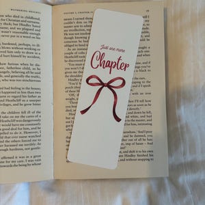 Just One More Chapter Bookmark | Book Lover Bookmark | Cute Bookmark ...