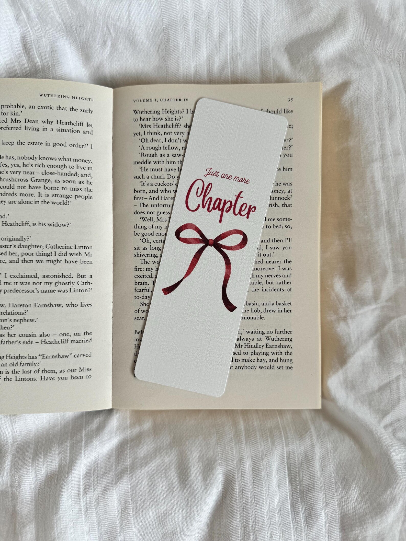 Just One More Chapter Bookmark | Book Lover Bookmark | Cute Bookmark ...