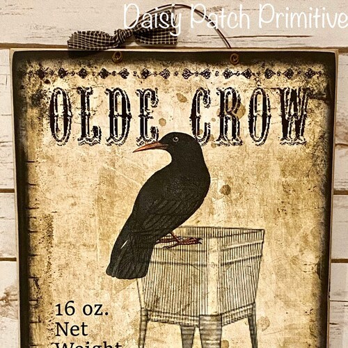 Primitive Olde Crow Laundry Detergent Signprimitive Crow - Etsy