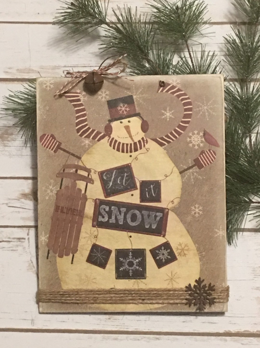 Snowman Sign Primitive Snowman Sign Primitive Signs Winter Signs ...