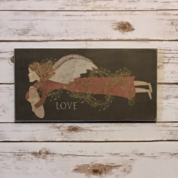Folk Art Angel - Etsy