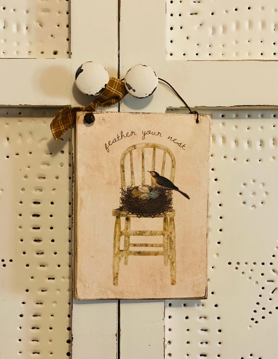 Primitive Spring Sign,primitive Peg Hanger,primitive Spring Decor ...