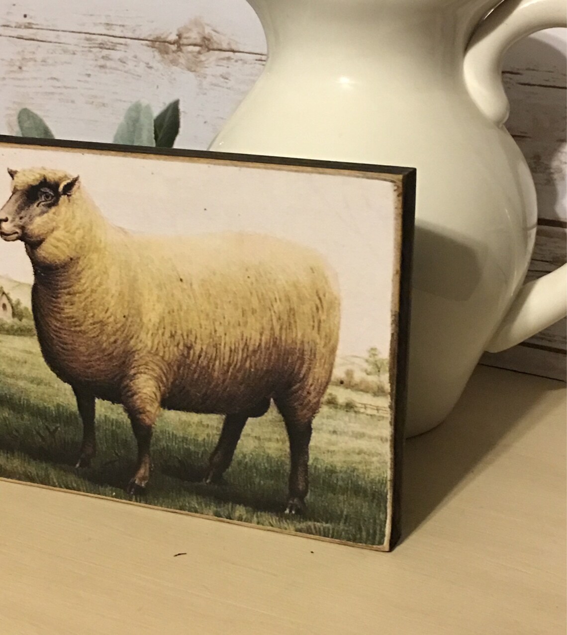 Vintage Sheep SignPrimitive SignFarmhouse Decor | Etsy