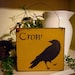 Primitive Crow Sign Ornie, Handmade Wood Sign - Etsy