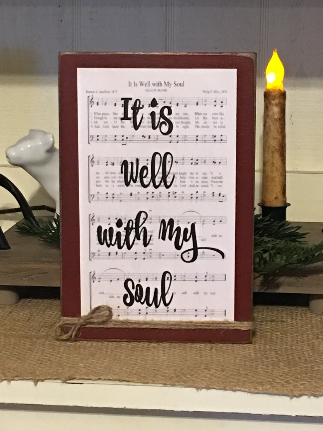 Farmhouse Decor,it is Well With My Soul, Scripture Wall Art, Bible ...