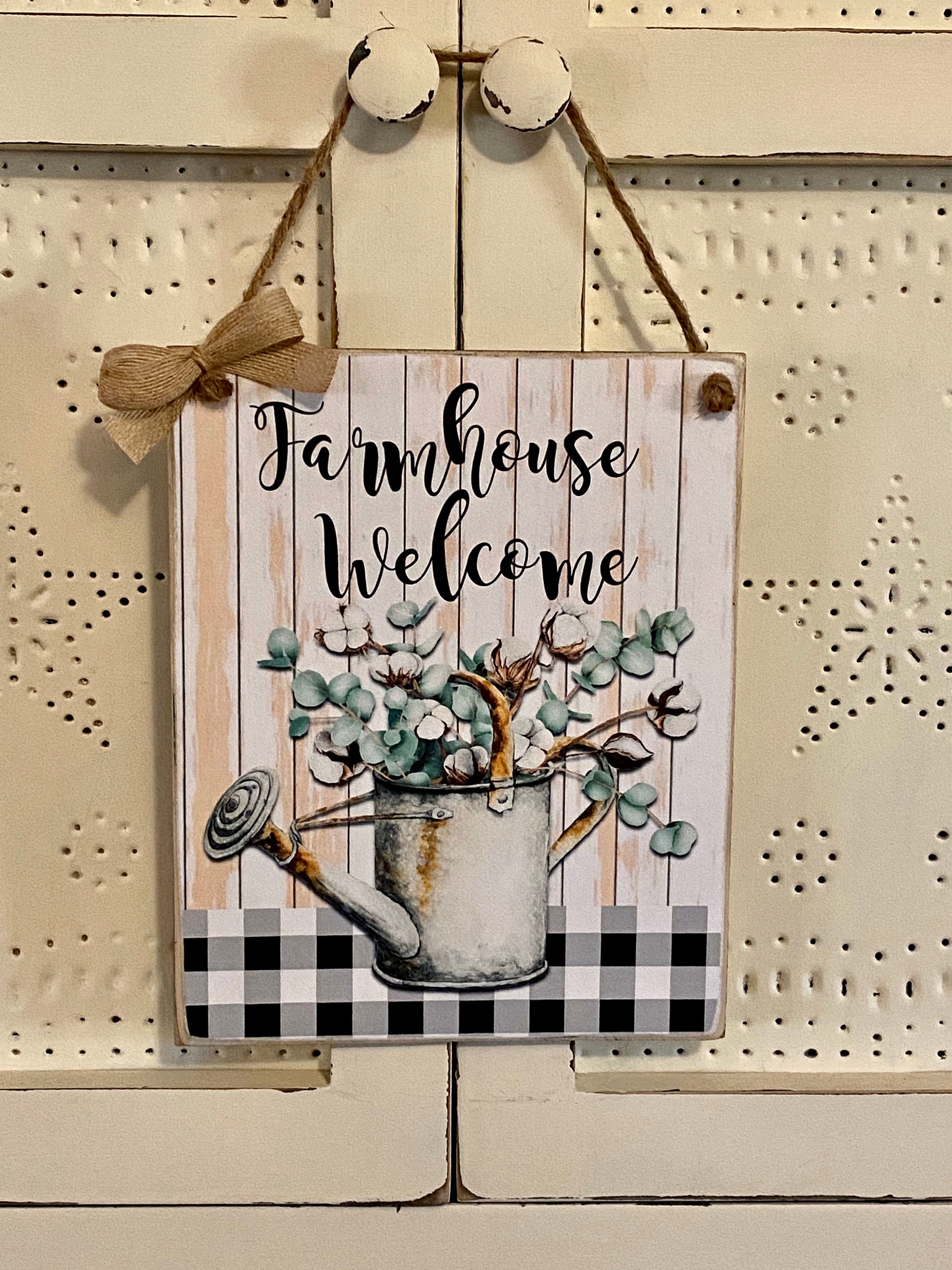 Farmhouse Welcome SignFarmhouse DecorFarmhouse Wall | Etsy