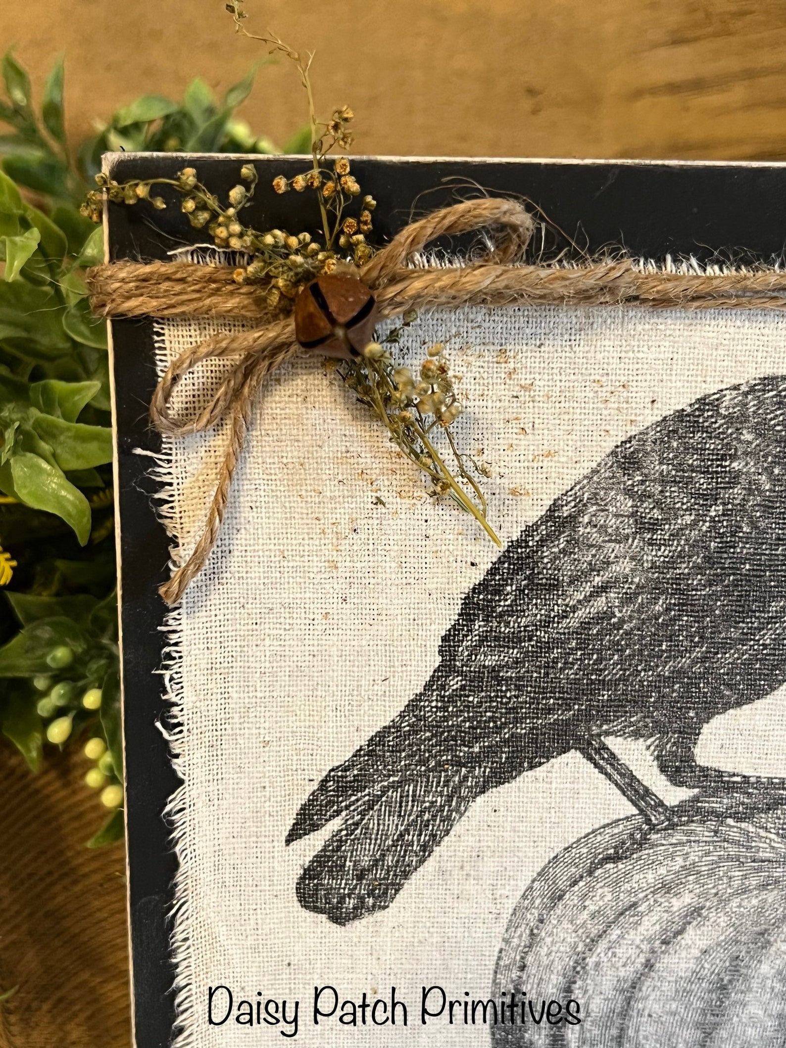 Primitive Crow Pumpkin Sign Crow Sign Primitive Crow Decor - Etsy