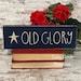 Primitive Old Glory Sign Primitive Americana Sign Primitive Shelf ...