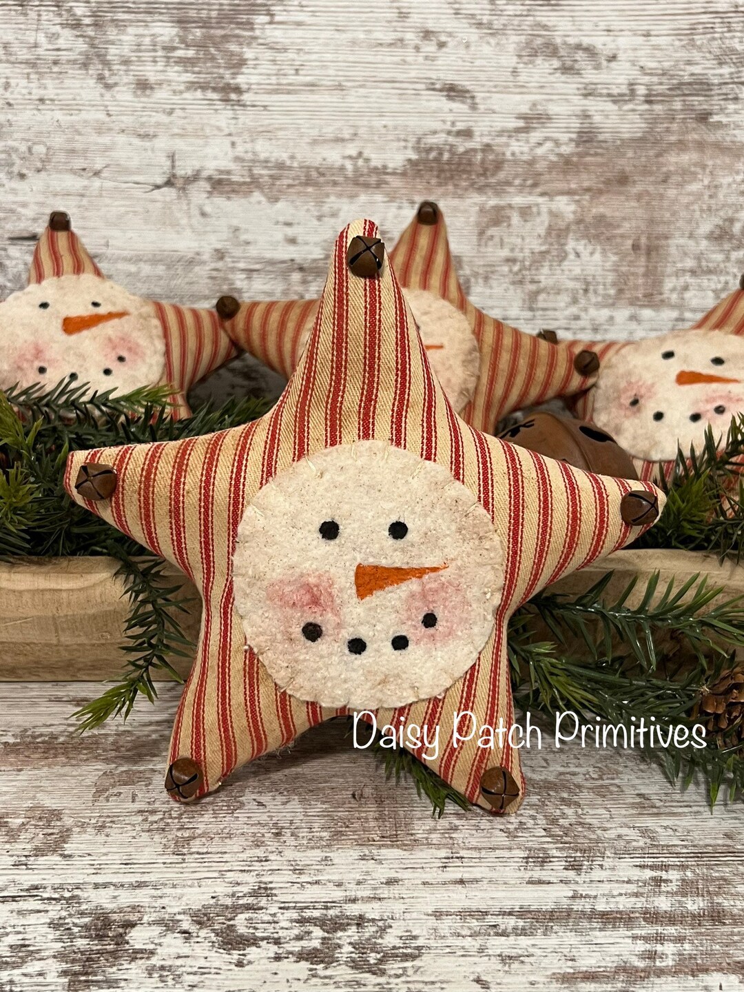 Snowman Star Bowl Filler Primitive Star Bowl Filler - Etsy