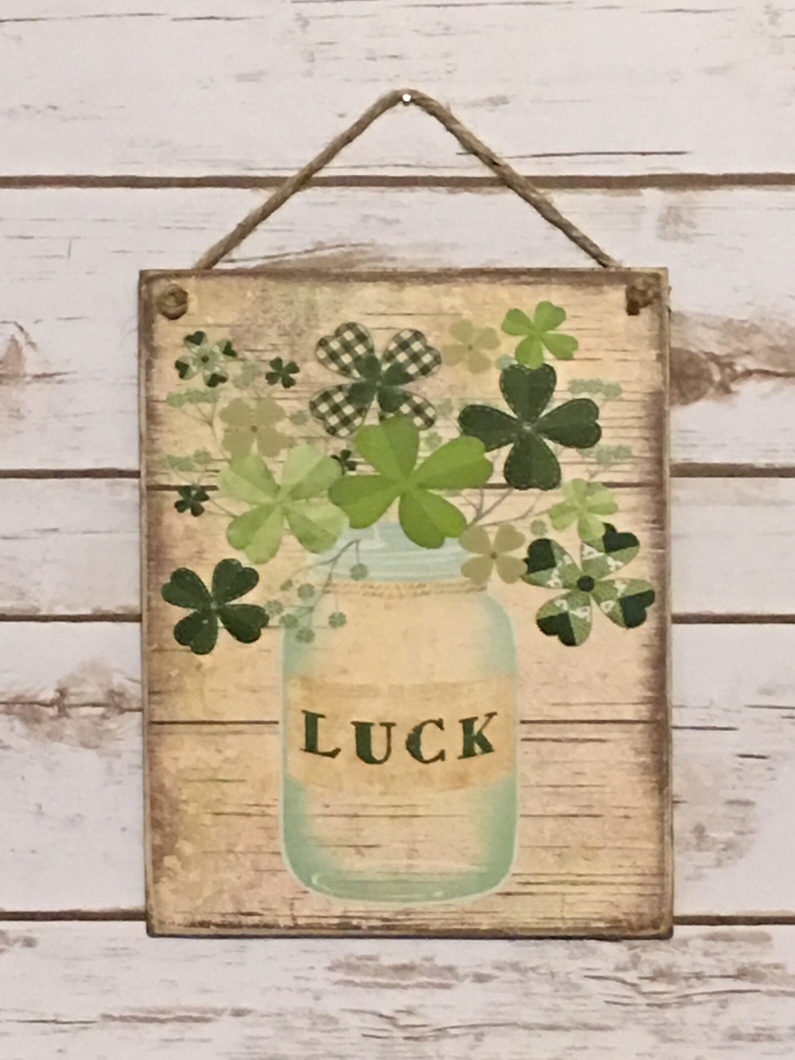 Primitive St. Patrick's Day Signirish Decorluckirish - Etsy