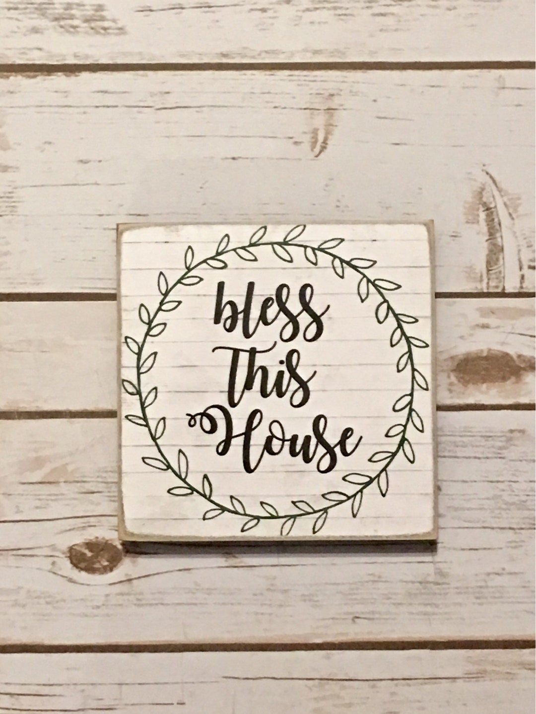 Bless This House,bless This House Sign,farmhouse Decor,rustic Wall ...