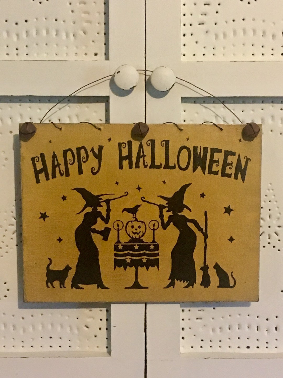 Halloween Sign,primitive Halloween Sign,witch Sign,halloween Decor ...