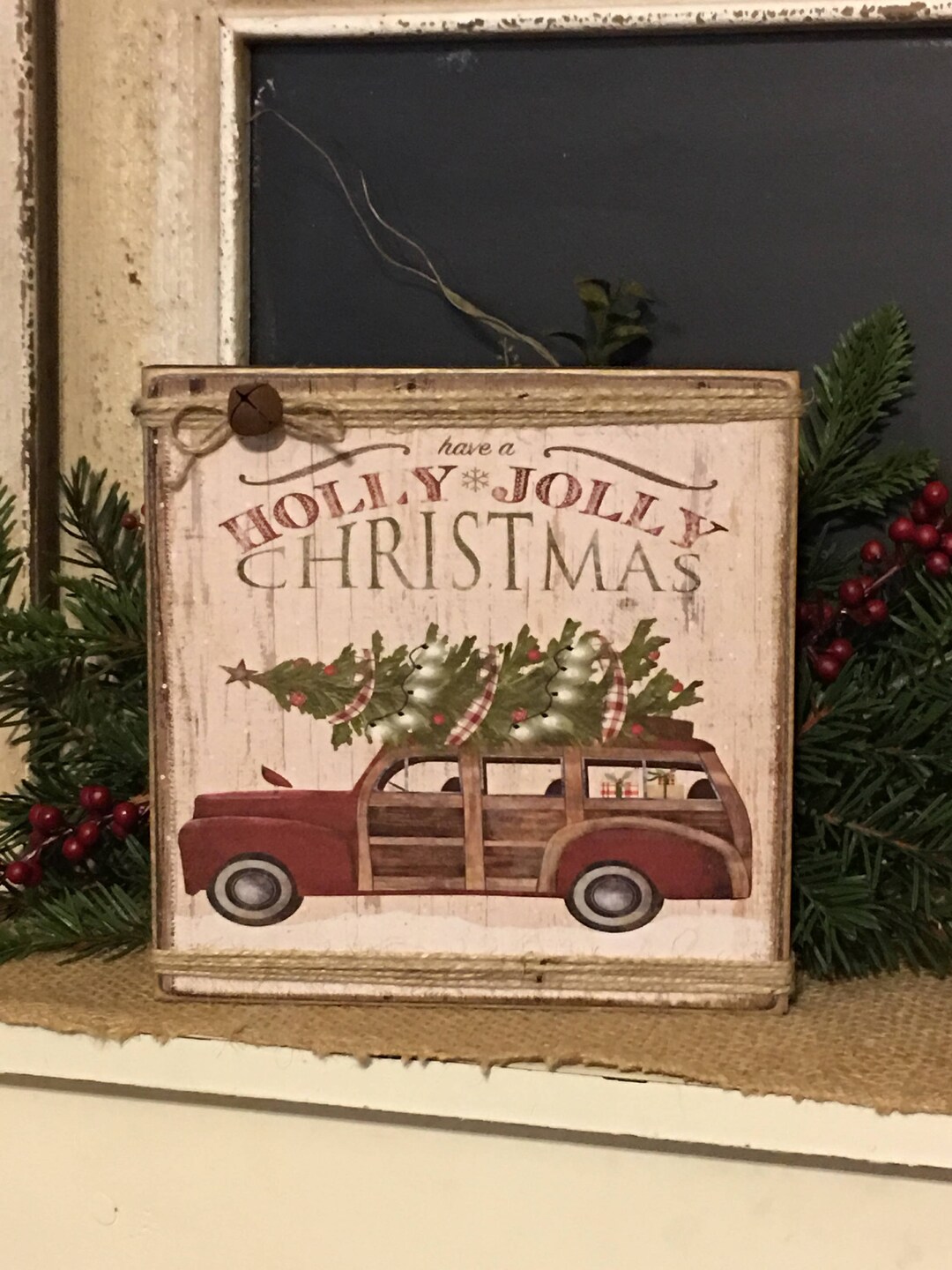 Christmas Sign,rustic Christmas Decor,primitive Christmas Sign ...