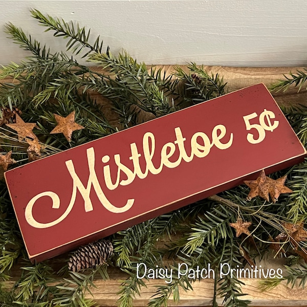 Mistletoe Sign - Etsy