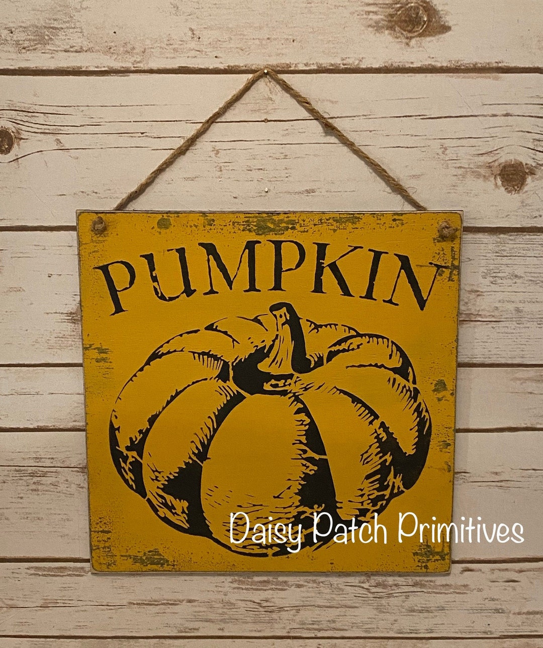 Primitive Fall Pumpkin Sign, Primitive Pumpkin Sign, Primitive Decor ...