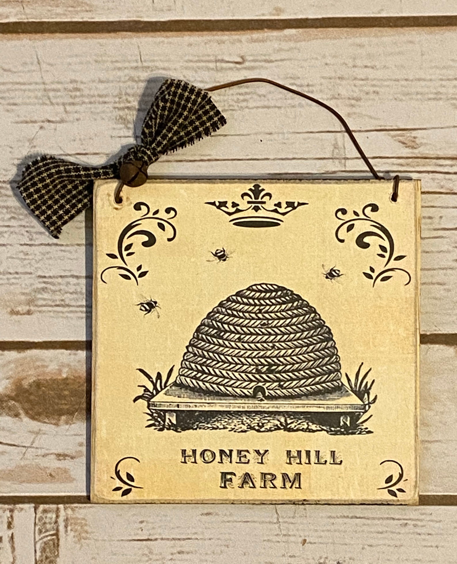 Primitive Bee Signprimitive Bee Decorprimitive | Etsy