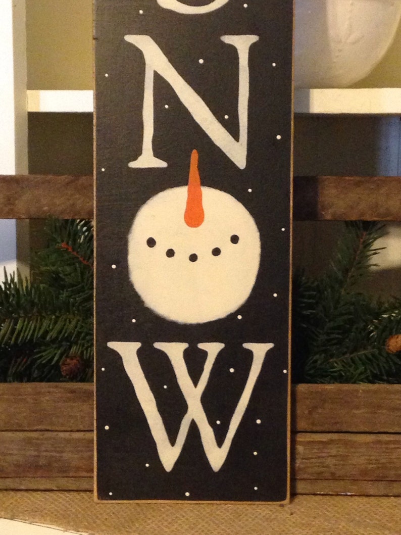Primitive Snowman Signwinter Signsnow Signprimitive - Etsy Canada