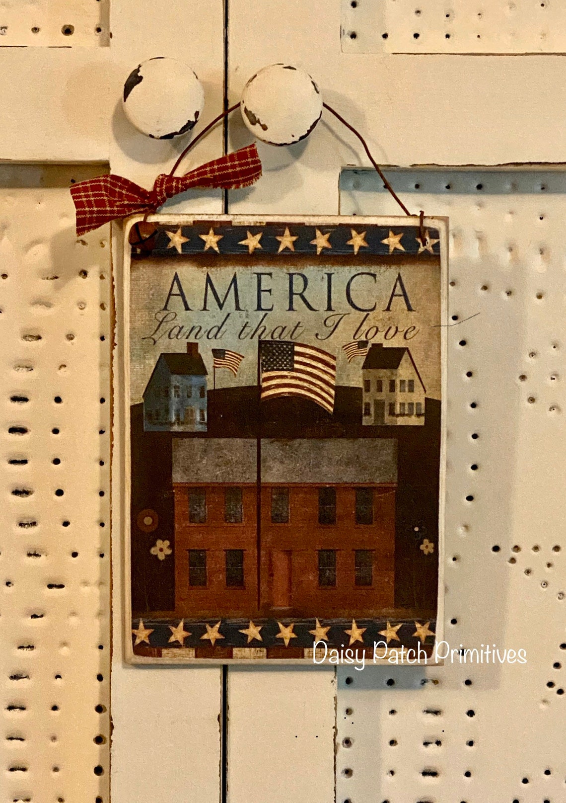 Primitive Americana Signprimitive Peg Hanger Signrustic | Etsy