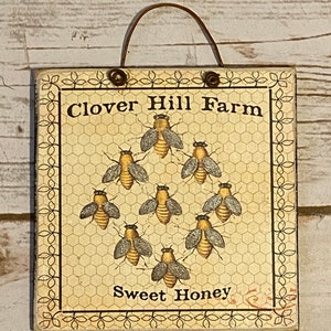 Primitive Bee Sign,primitive Bee Decor,primitive Signs,primitive ...