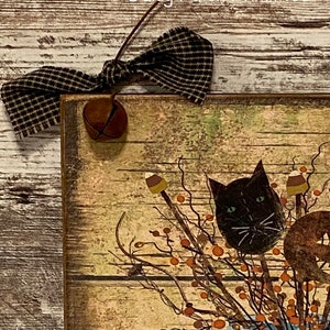 Primitive Halloween Sign ~ Primitive Fall ~ Primitive Sign ~ Fall Sign ...
