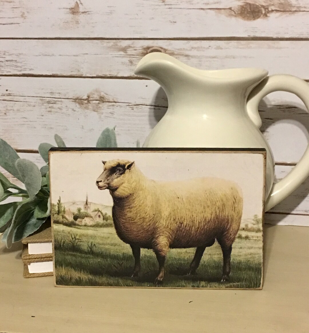 Vintage Sheep Sign,primitive Sign,farmhouse Decor - Etsy