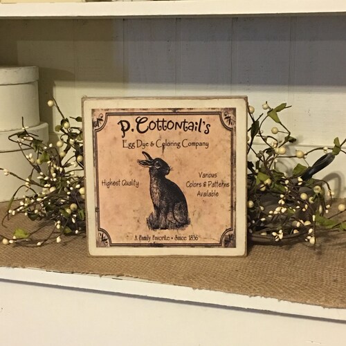 Easter Farmhouse Blocks Primitive Easter Easter Decorations | Etsy