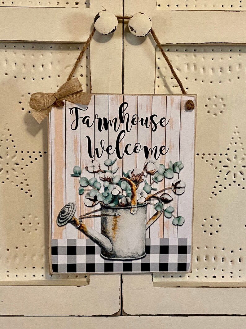 Farmhouse Welcome Signfarmhouse Decorfarmhouse Wall - Etsy