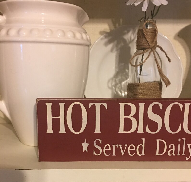 Primitive DecorHot Biscuits SignPrimitive Wood Sign Country | Etsy