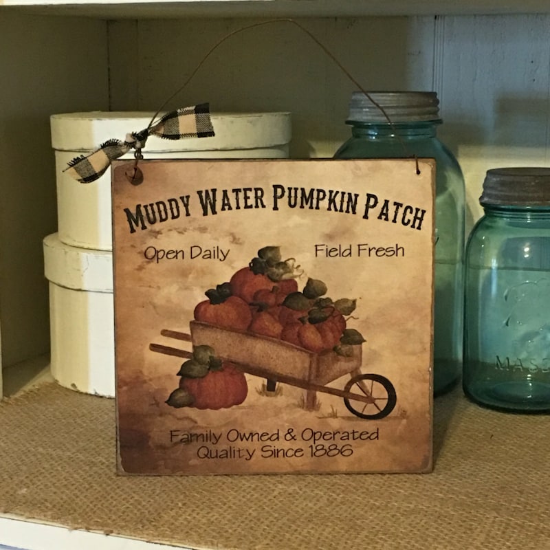 Pumpkin Sign - Etsy