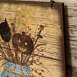 Primitive Halloween Sign ~ Primitive Fall ~ Primitive Sign ~ Fall Sign ...