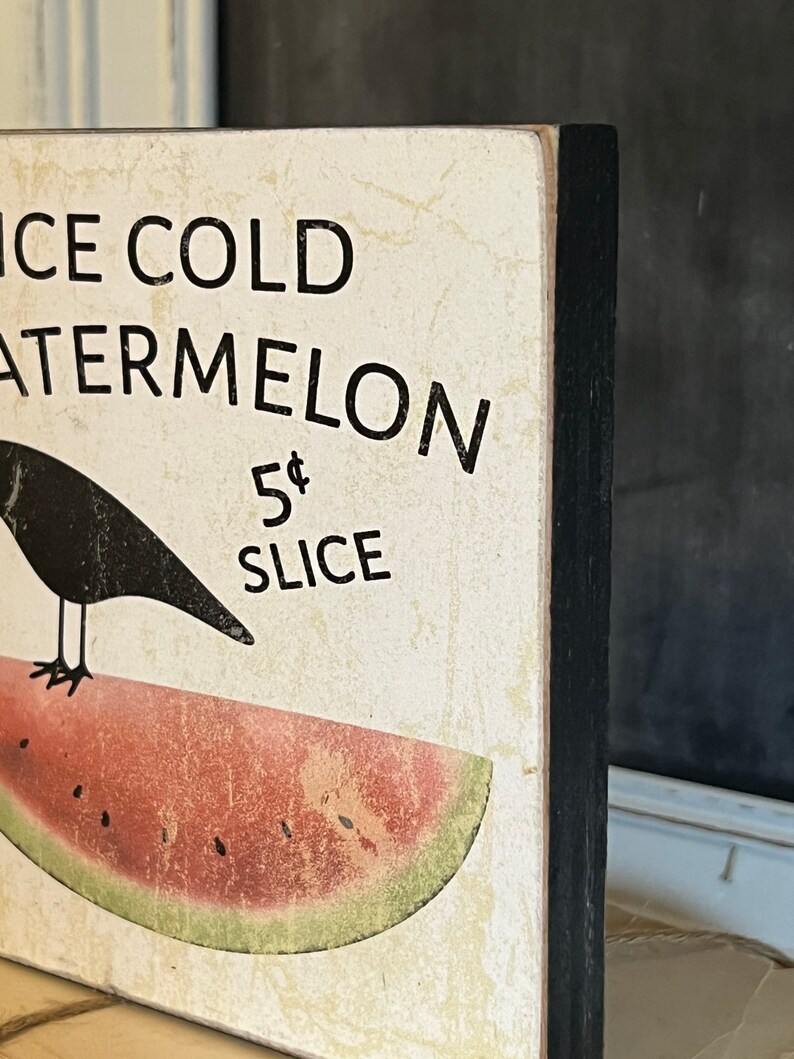 Primitive Watermelon Sign Ice Cold Watermelon Sign - Etsy