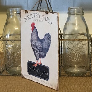 Poultry Farm Sign,farmhouse Decor,farmhouse Sign,rustic Home Decor ...