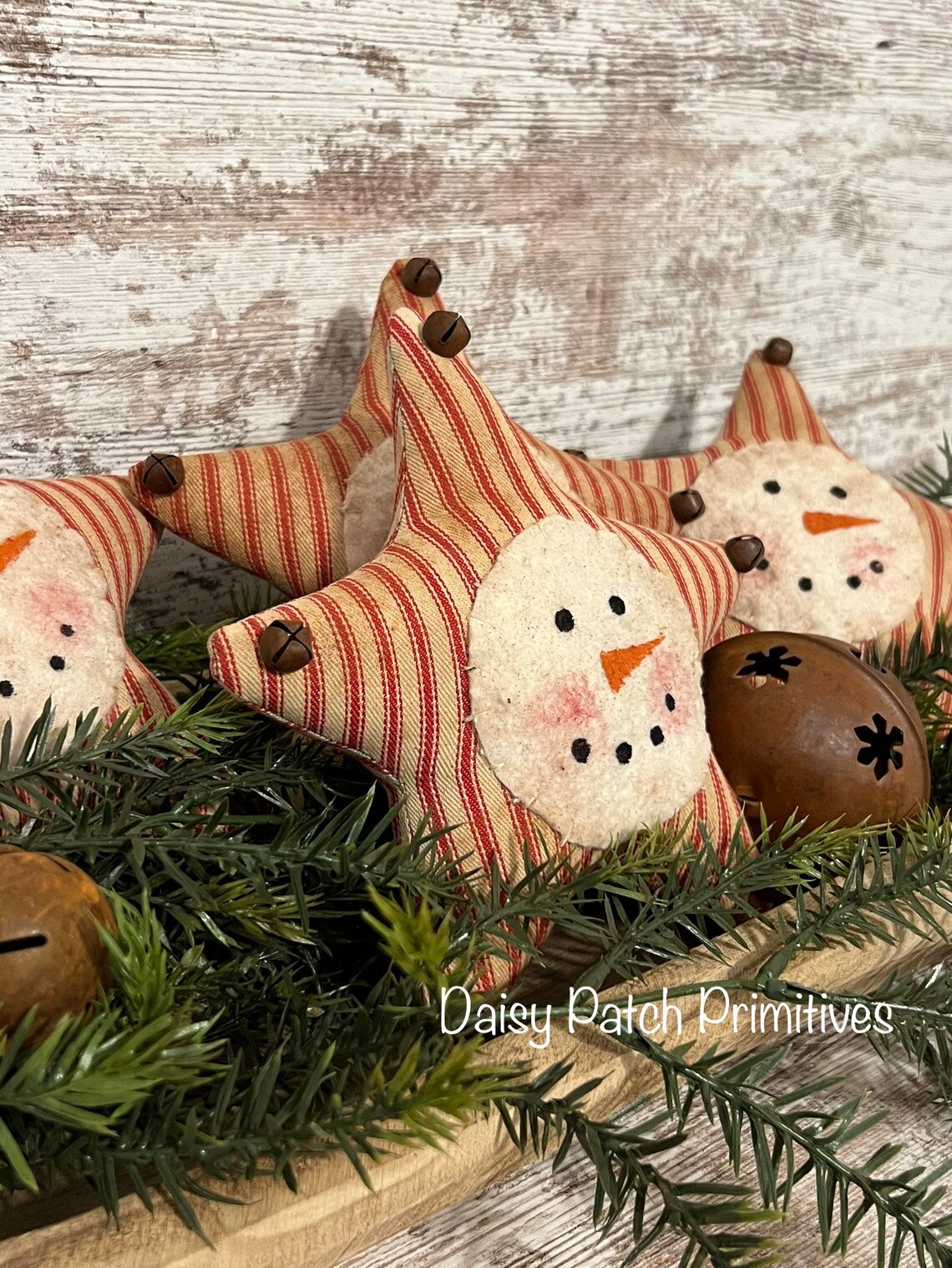 Snowman Star Bowl Filler Primitive Star Bowl Filler - Etsy