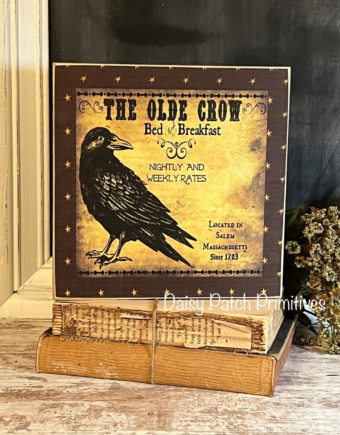 Primitive Crow Sign ~ Olde Crow Sign ~ Primitive Signs ~ Primitive Crow ...