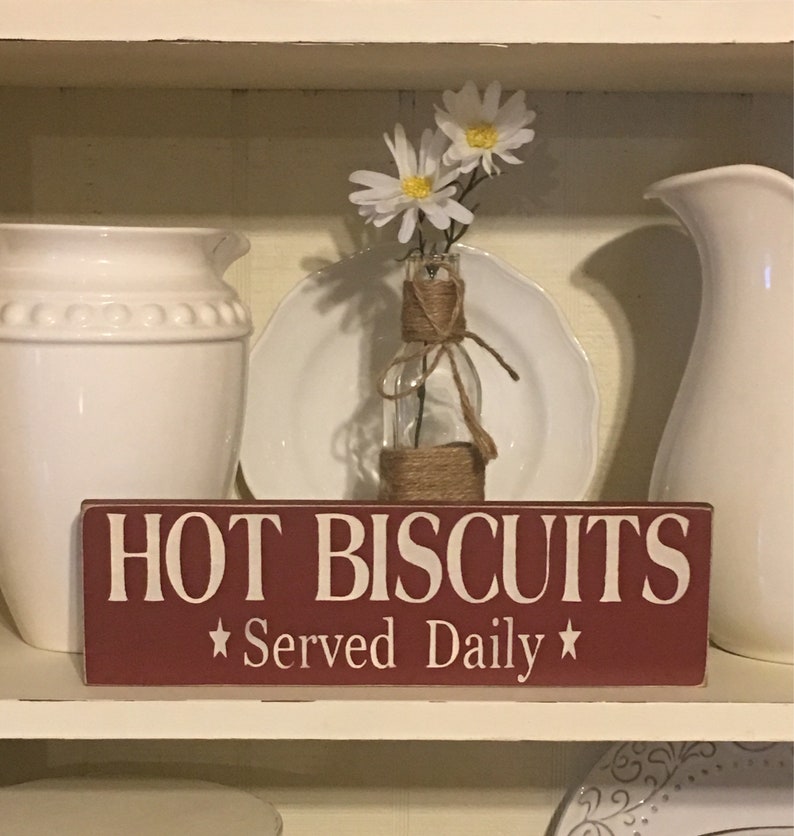 Primitive DecorHot Biscuits SignPrimitive Wood Sign Country | Etsy