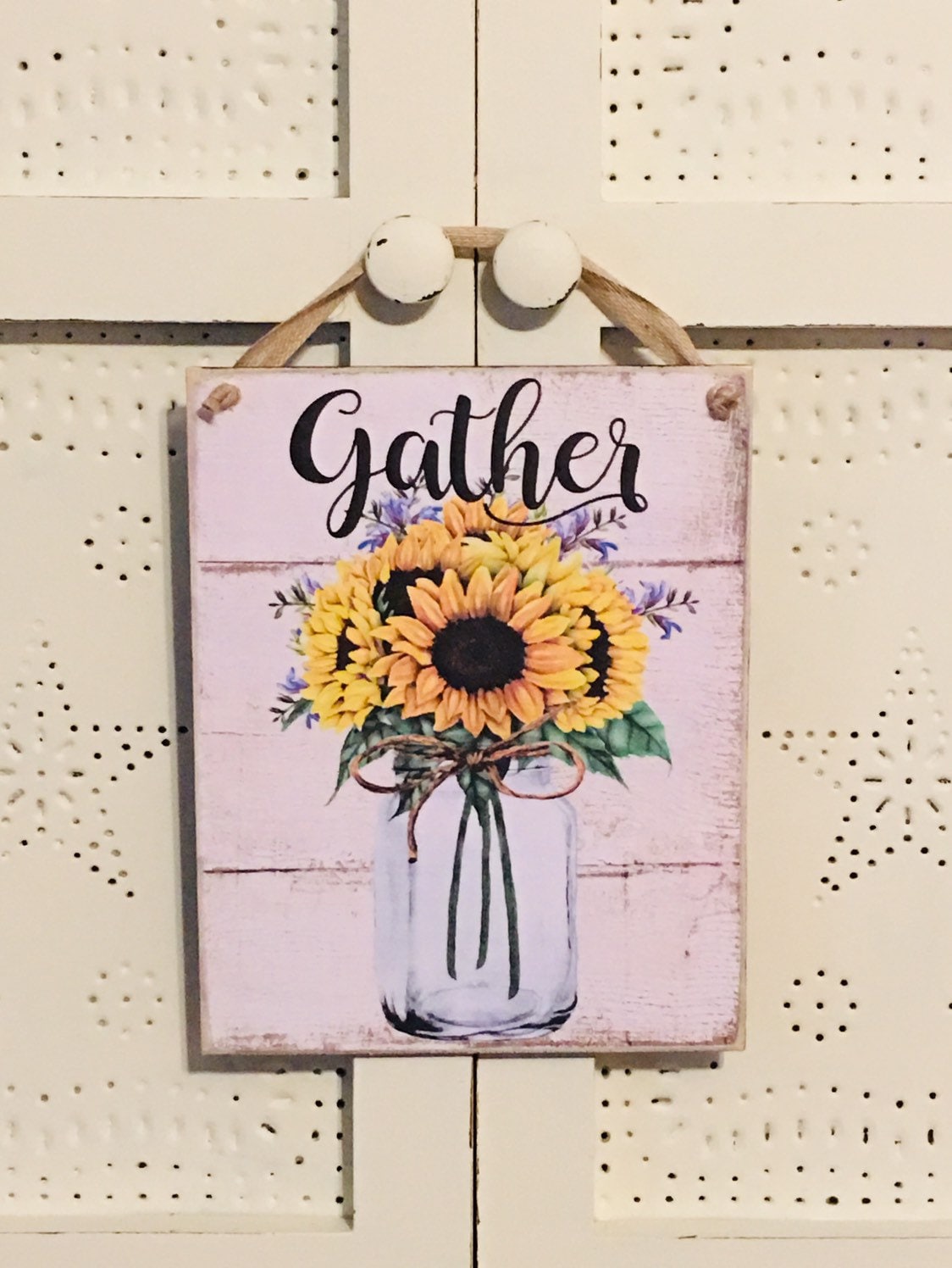 SunflowerSunflower SignSunflower DecorGather SignFarmhouse | Etsy