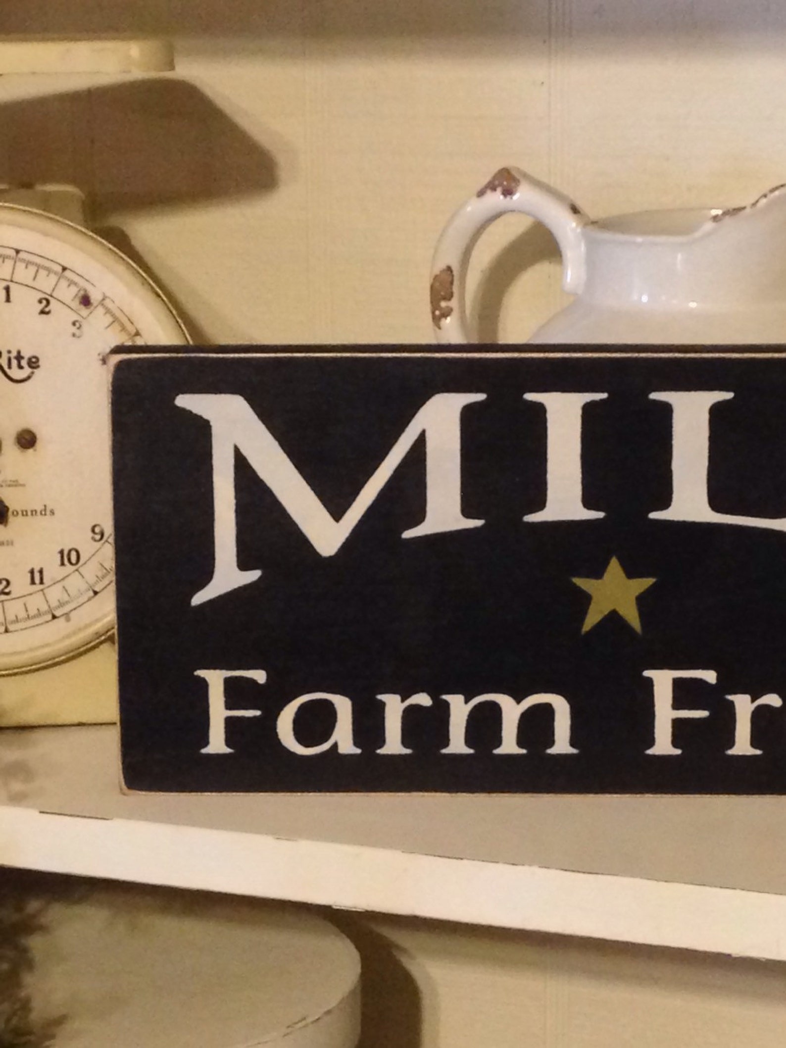 Farmhouse Decorprimitive Decorfresh Milk Sign Kitchen Sign | Etsy