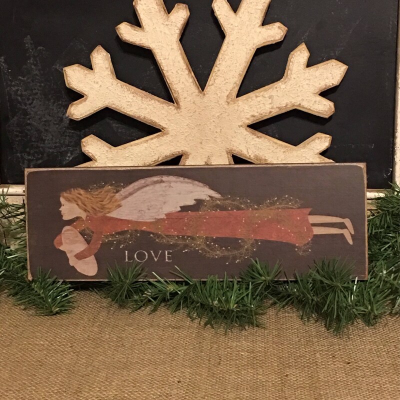 Folk Art Angel - Etsy