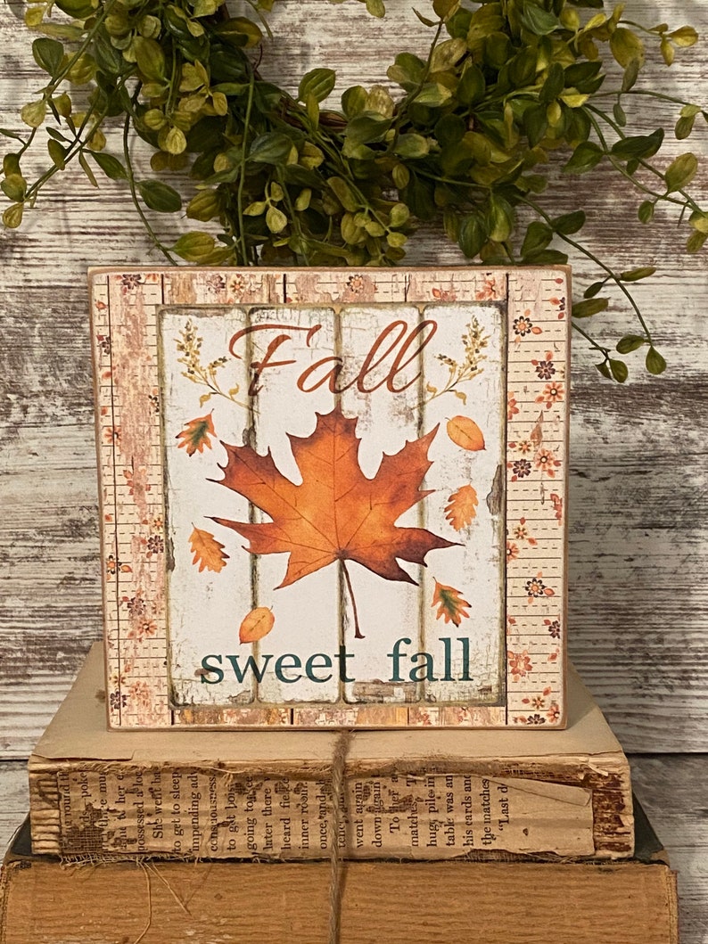 Primitive Fall Sweet Fall Sign Rustic Fall Sign Autumn - Etsy