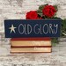 Primitive Old Glory Sign Primitive Americana Sign Primitive Shelf ...