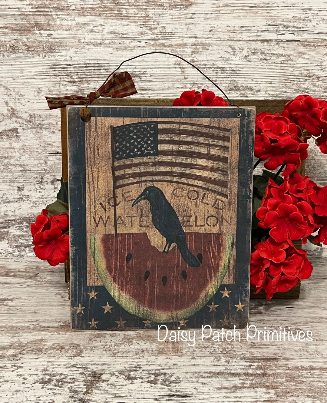 Primitive Americana Sign ~ Crow Sign ~ Watermelon Sign ~ Primitive ...