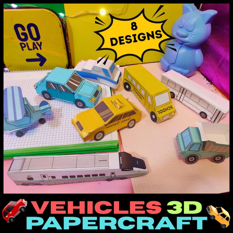Paper Model Bus - Etsy