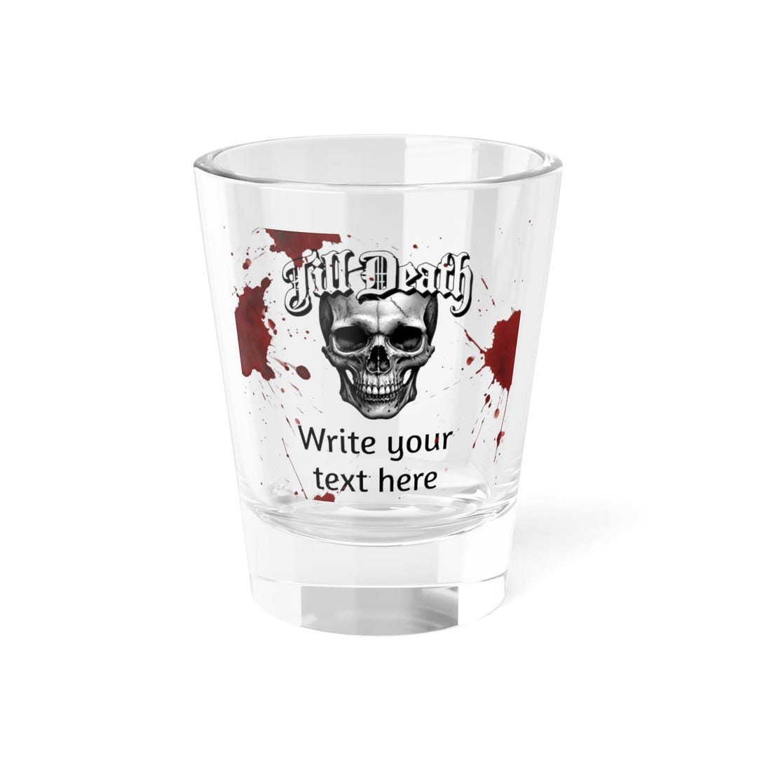 Gothic Wedding Shot Glass, Gothic Bachelorette Gift, Wedding Shot Glass ...
