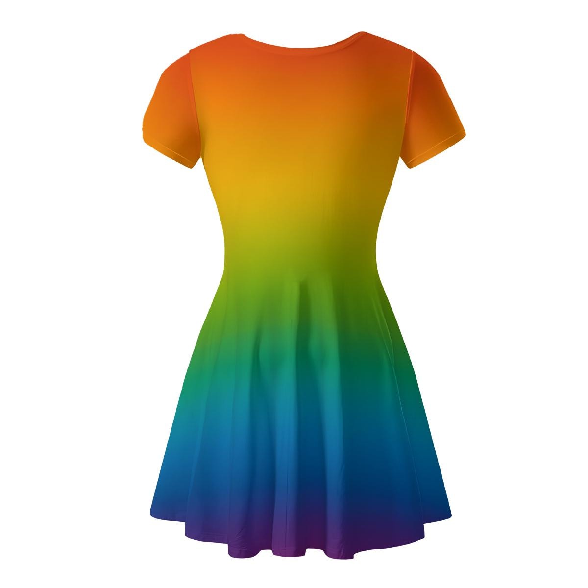 Rainbow Dress, Rainbow Tye Dye Dress Women, Rain Bows, Rainbow Fully ...