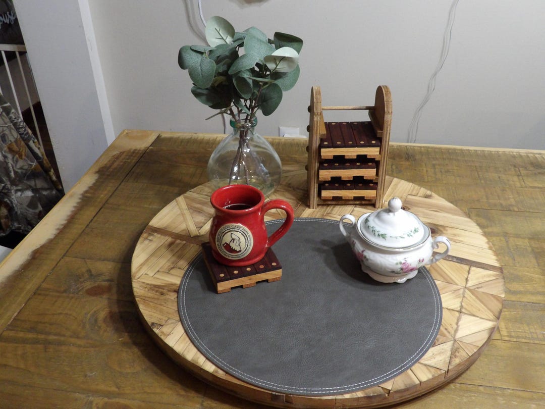 Handmade Pallet Coasters With Bolivian Rosewood and Red Oak - Etsy