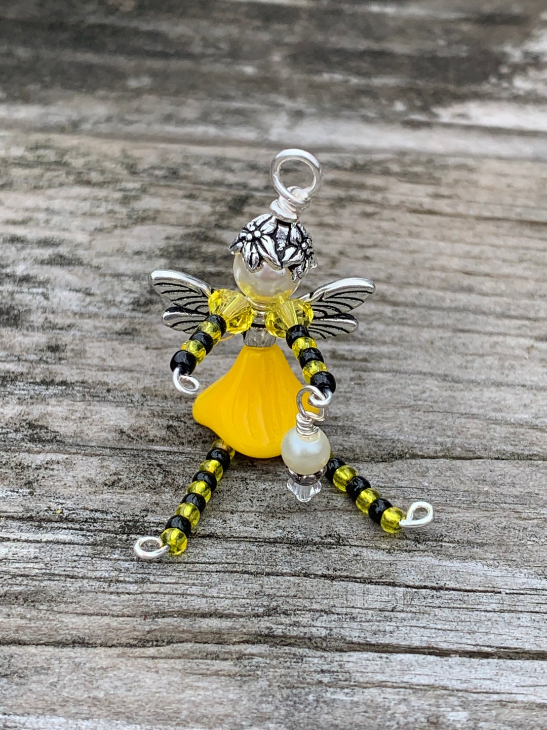Bumble Bee Fairy Charm, Dragonfly Wings, Magic Fairy Dust - Etsy