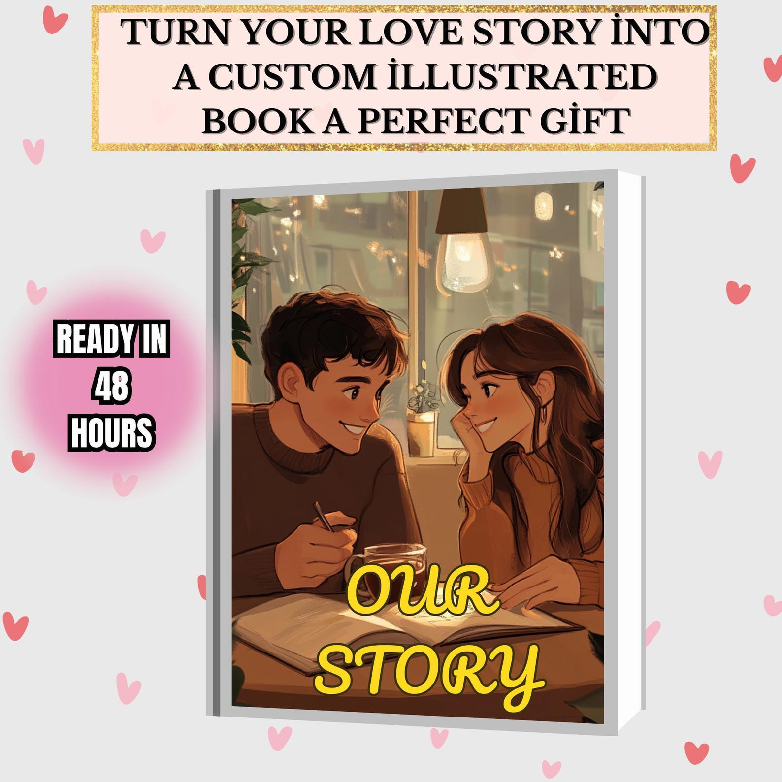 Custom Love Story Book Our Story Book Anniversary Gift Sentimental ...