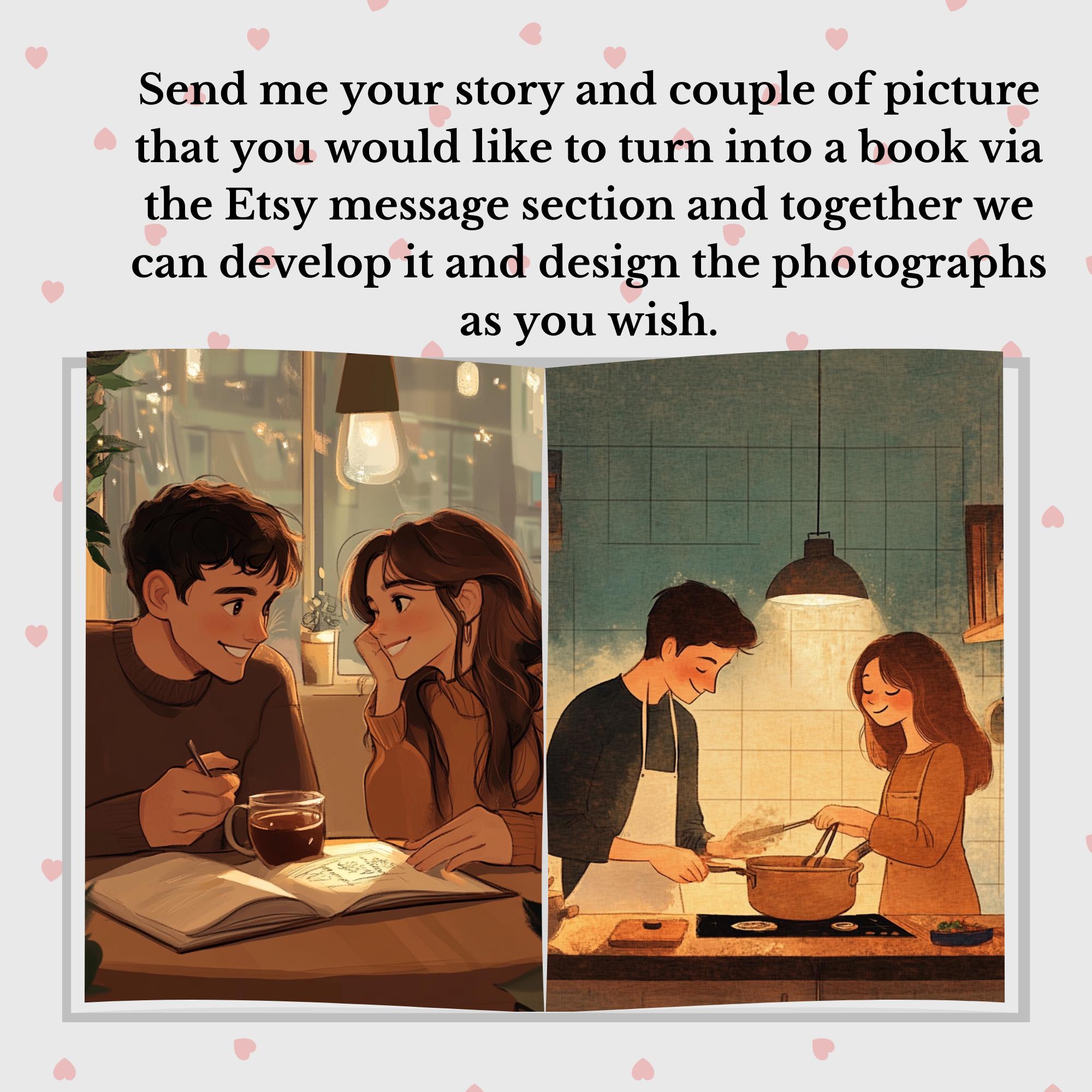 Custom Love Story Book Our Love Story Book Anniversary Gift Sentimental ...